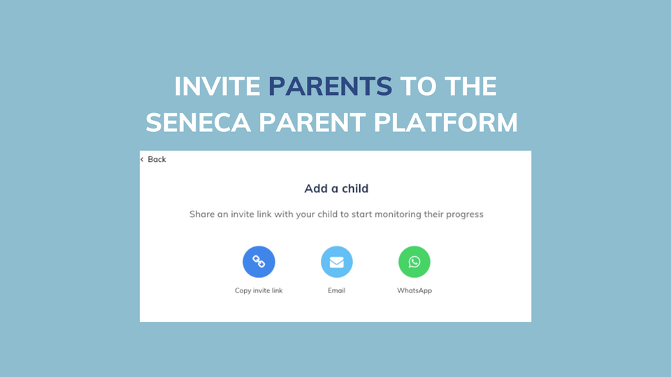Sharing Seneca with your Students' Parents